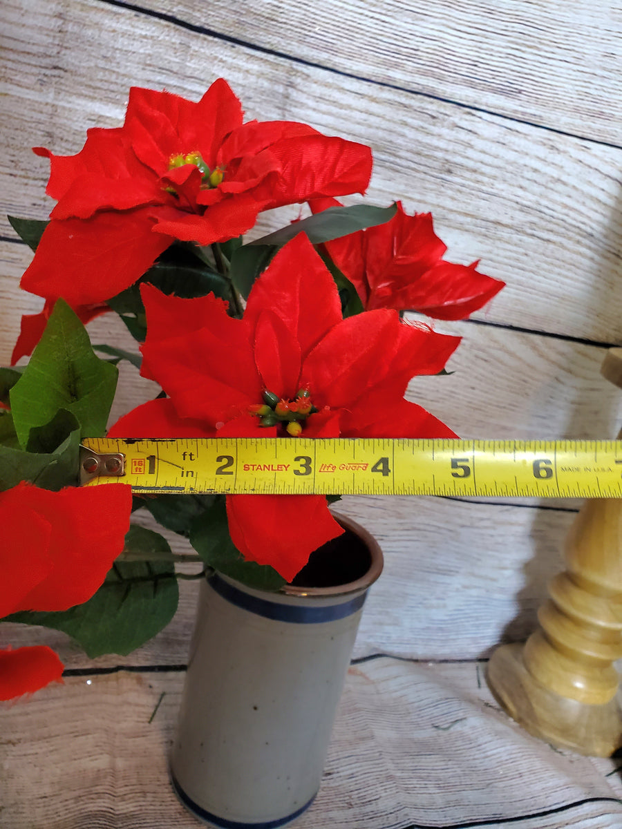 16" Medium Poinsettia Bush – Florist Wreath Supply