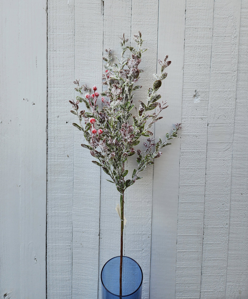 30" Iced Berry Spray – Florist Wreath Supply