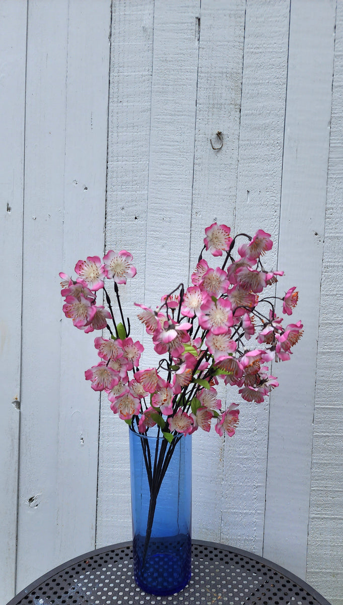 Pink and White Apple Blossom Bush – Florist Wreath Supply