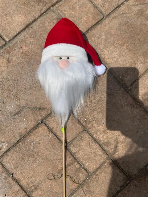 Christmas Santa Head Pick – Florist Wreath Supply